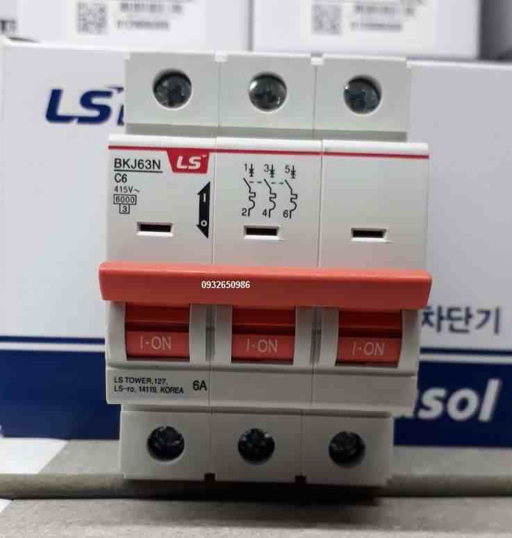 Aptomat MCB 3P 16A 6kA BKJ63N 3P