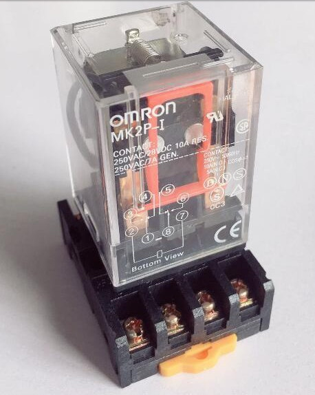 Rơ Le Trung Gian 8 Chân Tròn 10a 24v Mk2p