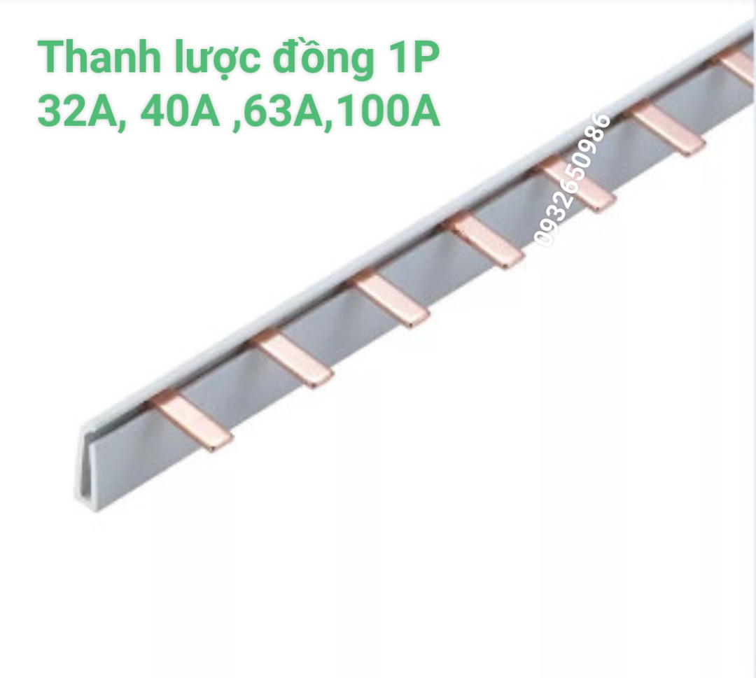 Thanh lược đồng C45 1P 32A cài MCB