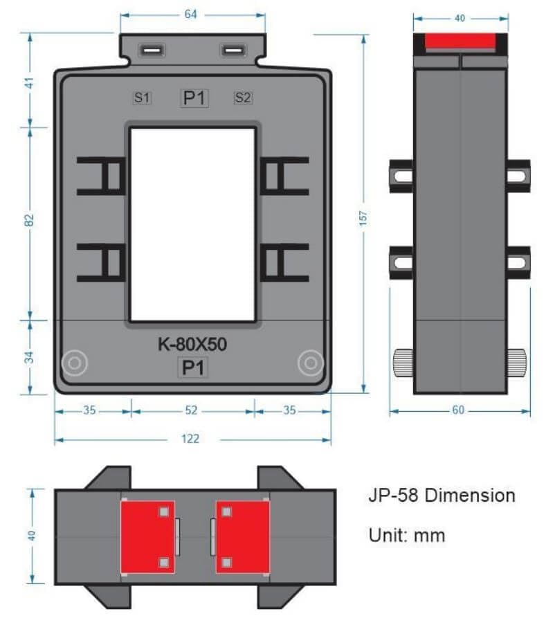 Biến dòng đo lường dạng hở (kẹp) DSK50-1000
